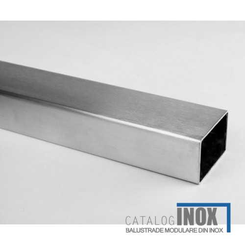 Teava Inox Satinat 40 X 40 X 1 5 X 6000 Mm